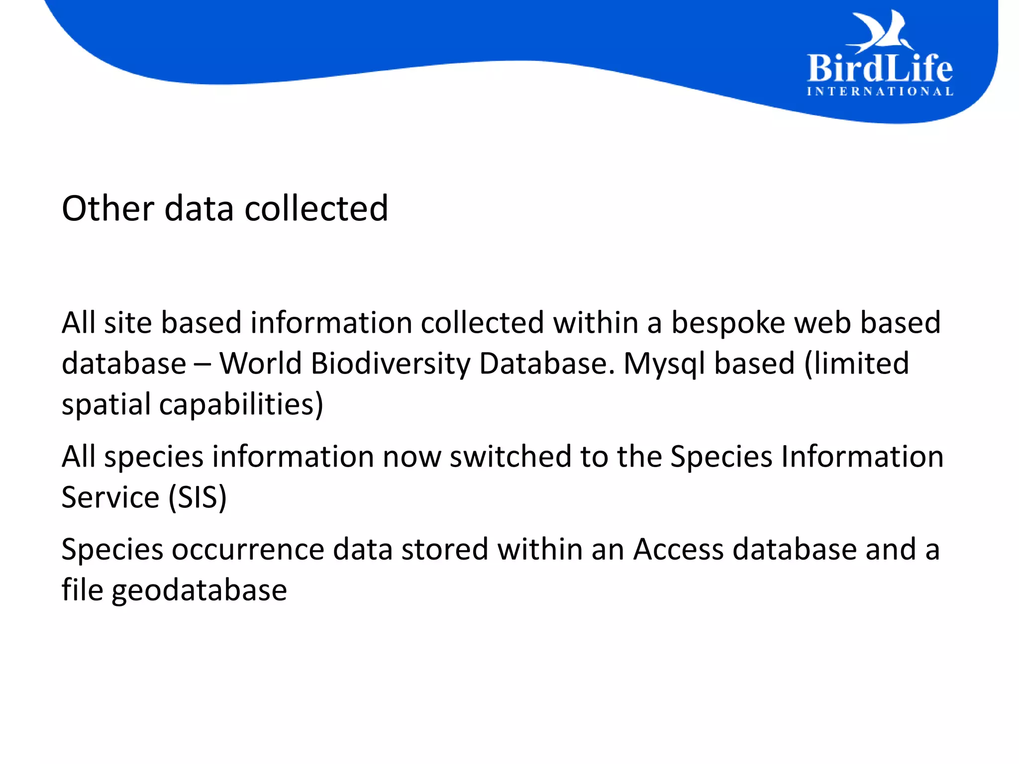 Mapping birds, biodiversity and business: the role of GIS in ...