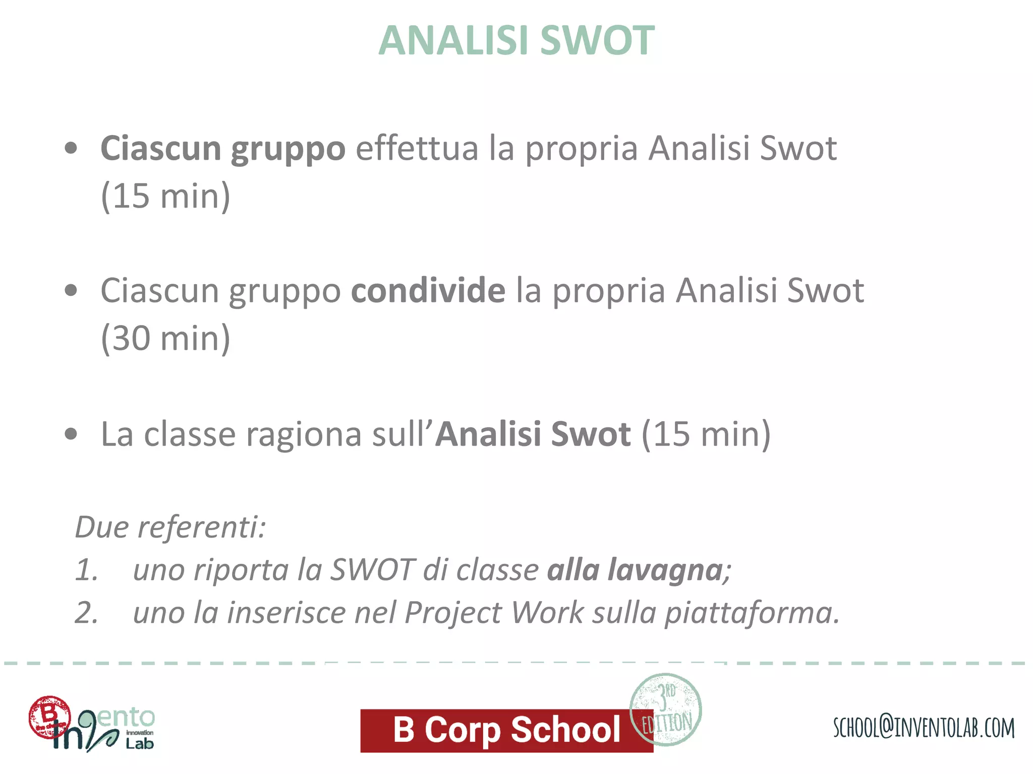 1.3 SWOT e Analisi del Territorio | PDF