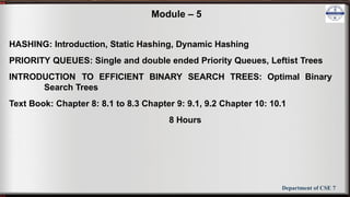 BCS304 Module 5 slides DSA notes 3rd sem | PPTX