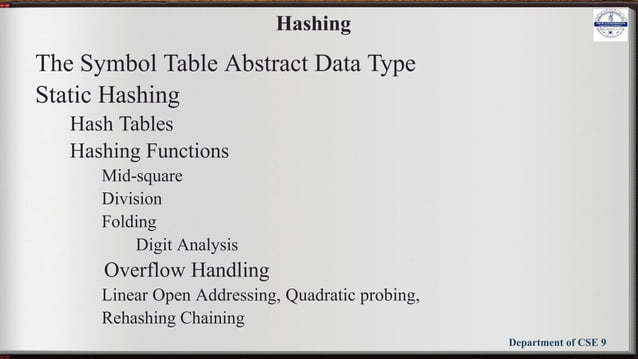 BCS304 Module 5 slides DSA notes 3rd sem | PPTX