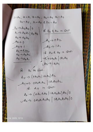 BCS503 Model Question Paper Solution Theory of Computation | PDF