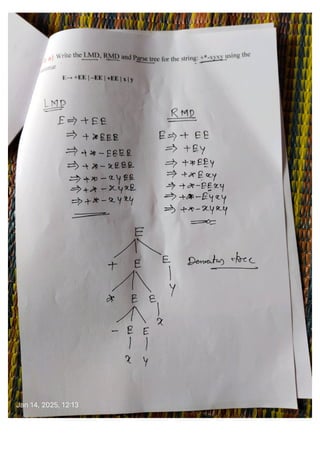 BCS503 Model Question Paper Solution Theory of Computation | PDF