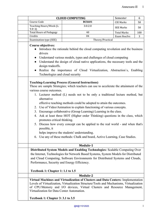 VTU_BCS601 - CLOUD COMPUTING - SYLLABUS.pdf