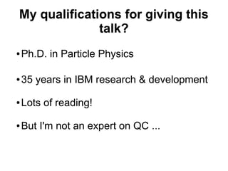 BCS APSG Quantum Computing tutorial | PDF