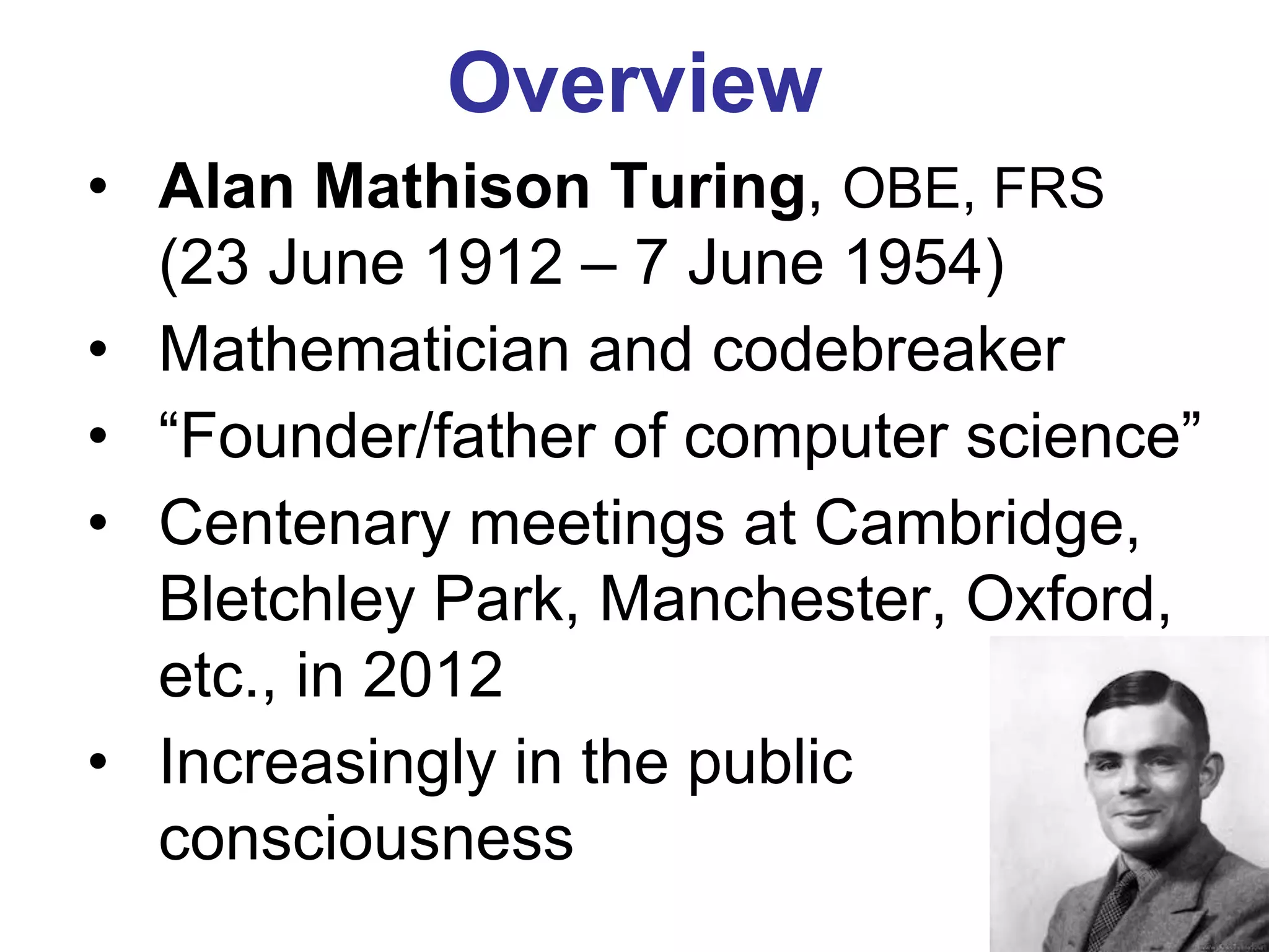 Alan Turing: Founder of Computer Science | PDF