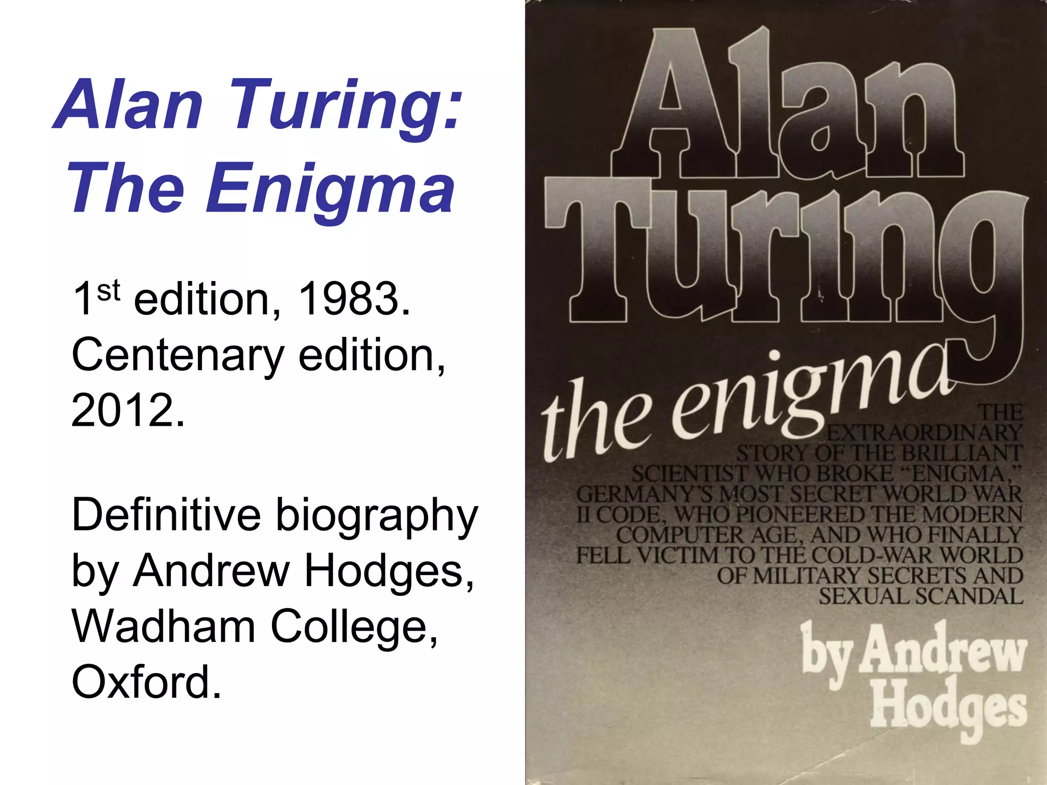 Alan Turing: Founder of Computer Science | PDF