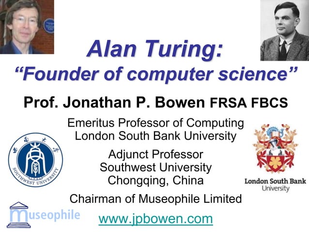 Alan Turing: Founder of Computer Science | PDF