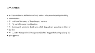 Bcs classification of drug | PPTX