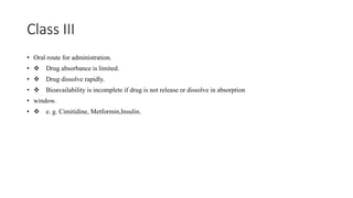 Bcs classification of drug | PPTX