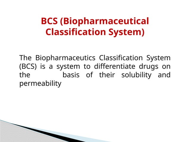 Industrial Pharmacy , unit-I BCS Classification | PPT