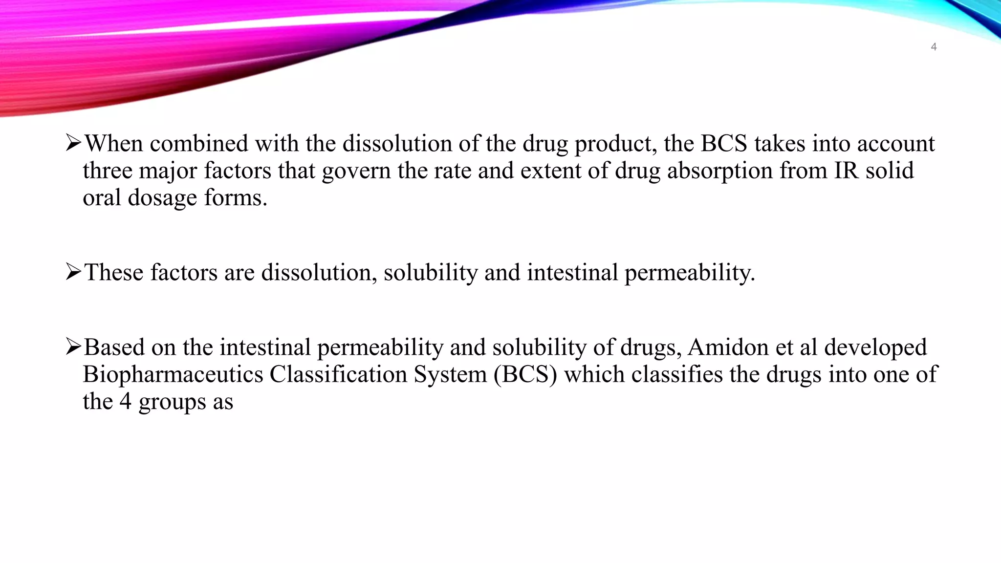 BCS classification (SHETTY CHETHAN).pptx | Pharmaceutical Industry ...