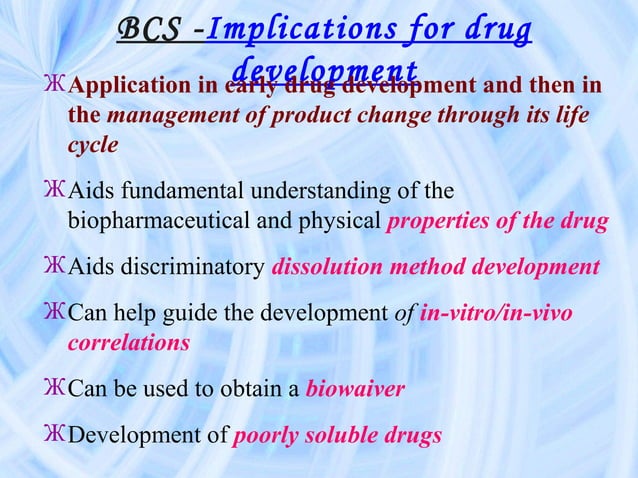 BCS classification system : Applications in pharmaceutics | PPT