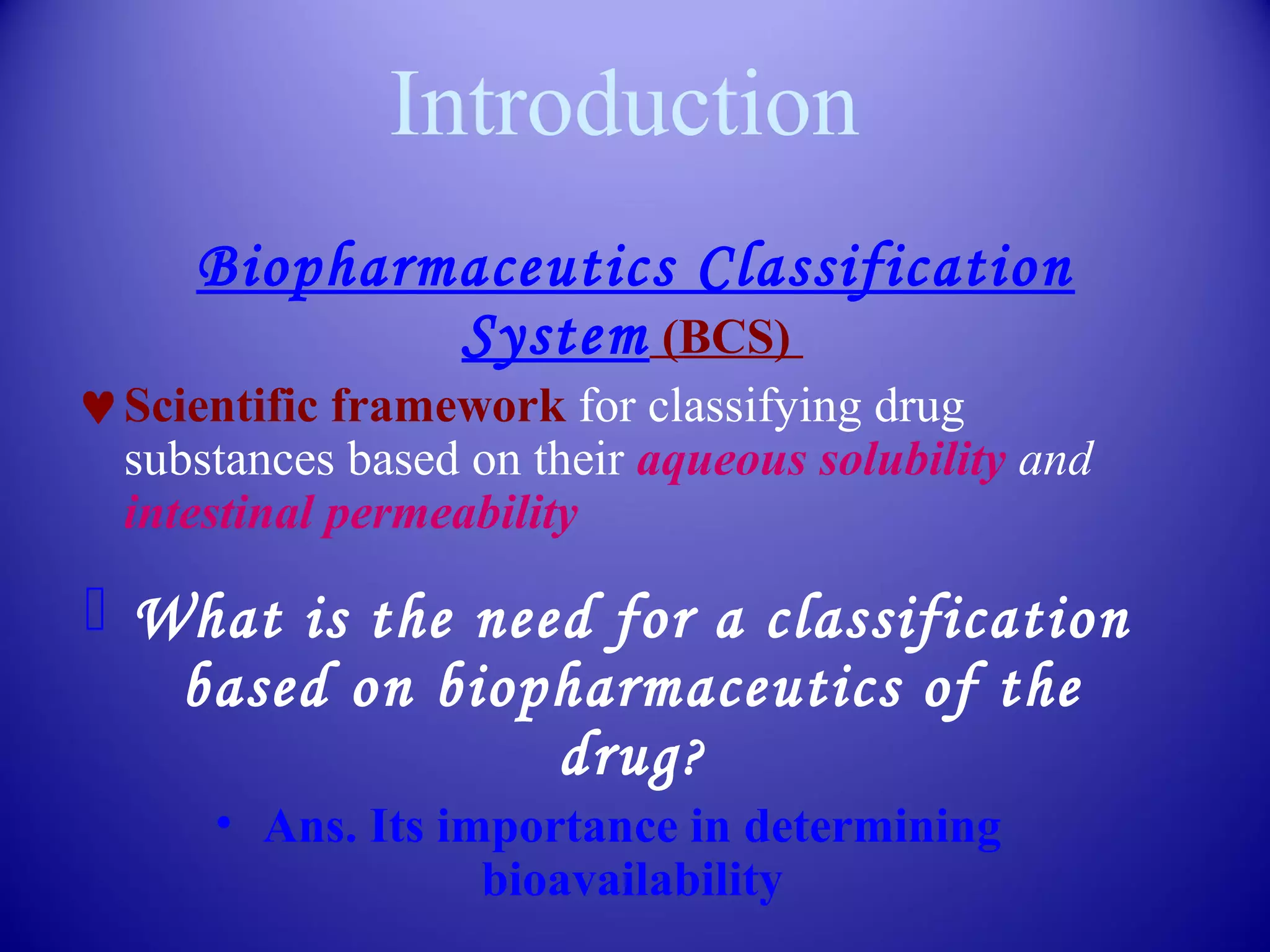 Bcs classification system | PPT
