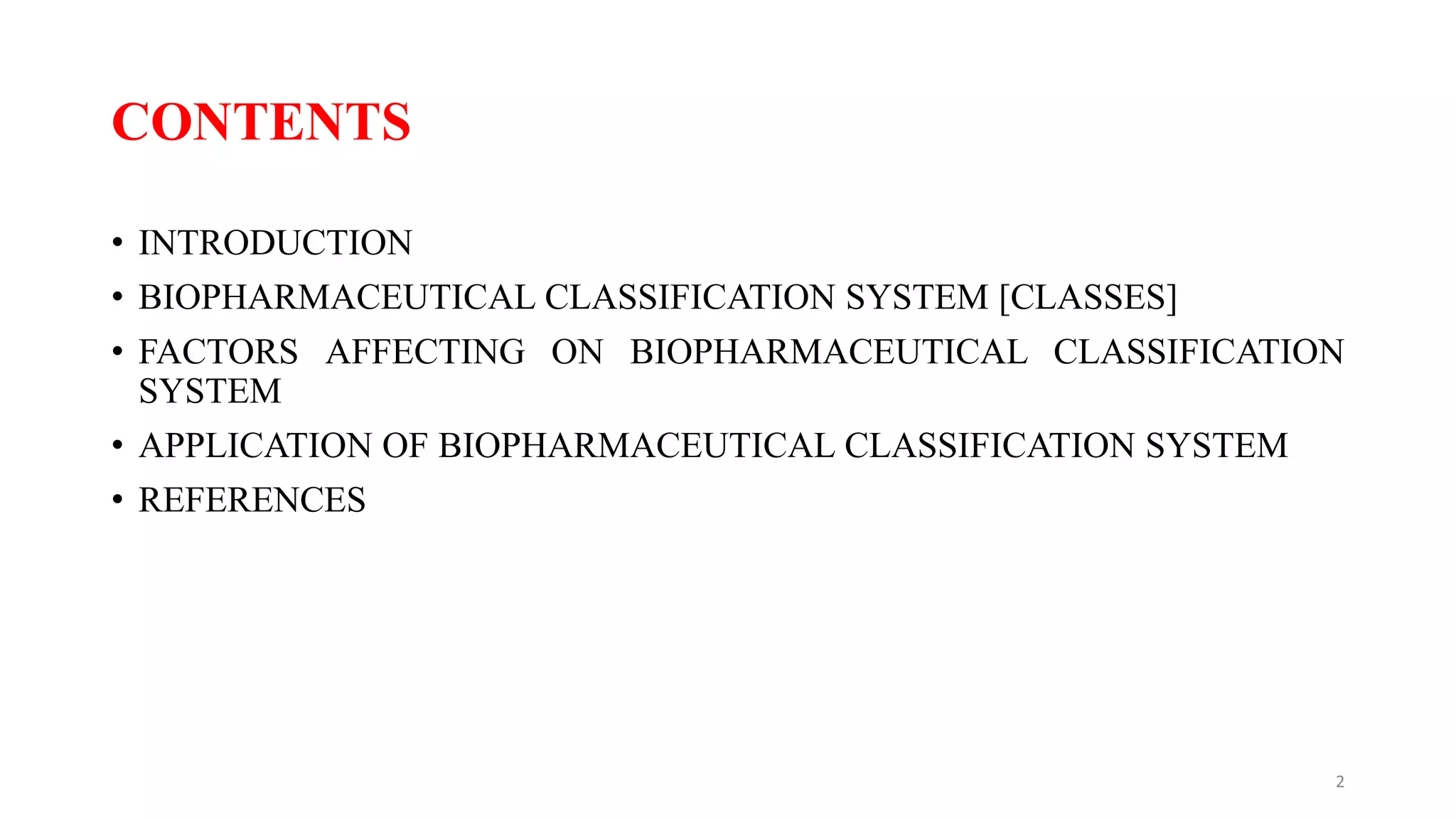 Biopharmaceutical classification system | PPTX