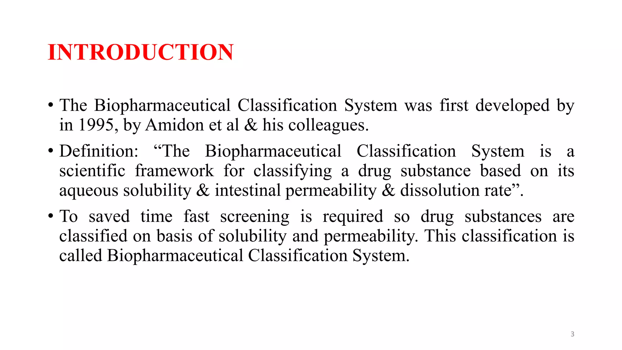 Biopharmaceutical classification system | PPTX