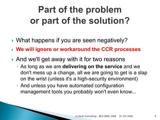 Configuration Management - The Operations Managers View | PPT