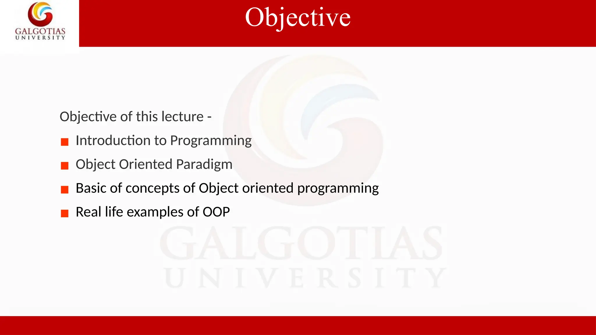 Bcse01t1003 Unit 1 Lec 1 Introduction To Oop Pptx