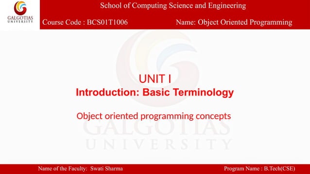BCSE01T1003 Unit 1 Lec 1- Introduction to OOP.pptx