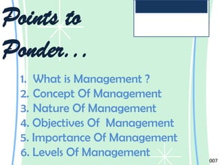 Nature And Importance of Management | PDF