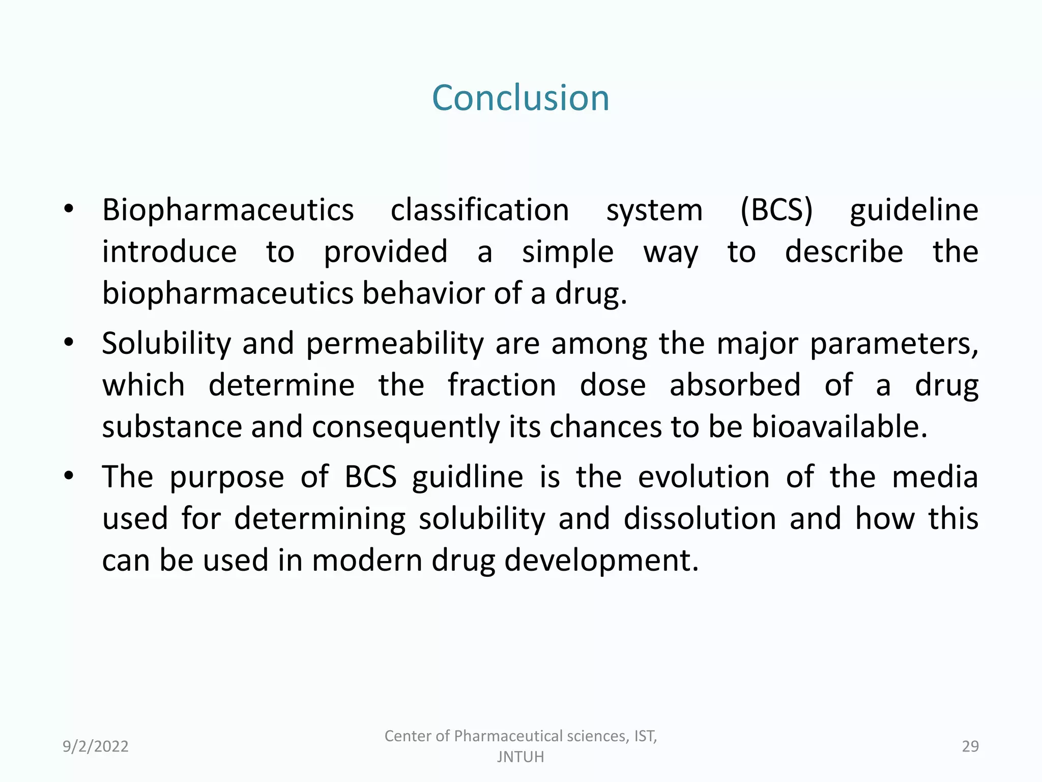 BCS Guideline for solubility and Dissolution.pptx
