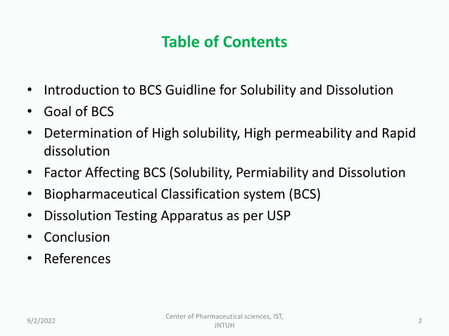 BCS Guideline for solubility and Dissolution.pptx