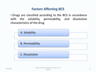 BCS Guideline for solubility and Dissolution.pptx