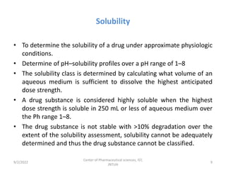 BCS Guideline for solubility and Dissolution.pptx