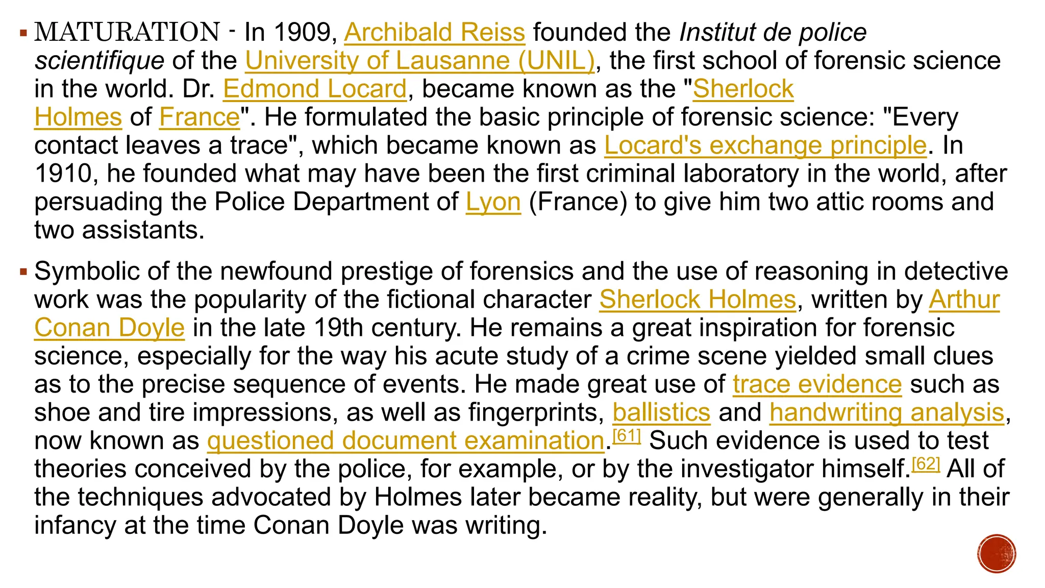 history and development of forensic science | PPTX history and development of forensic science | PPTX