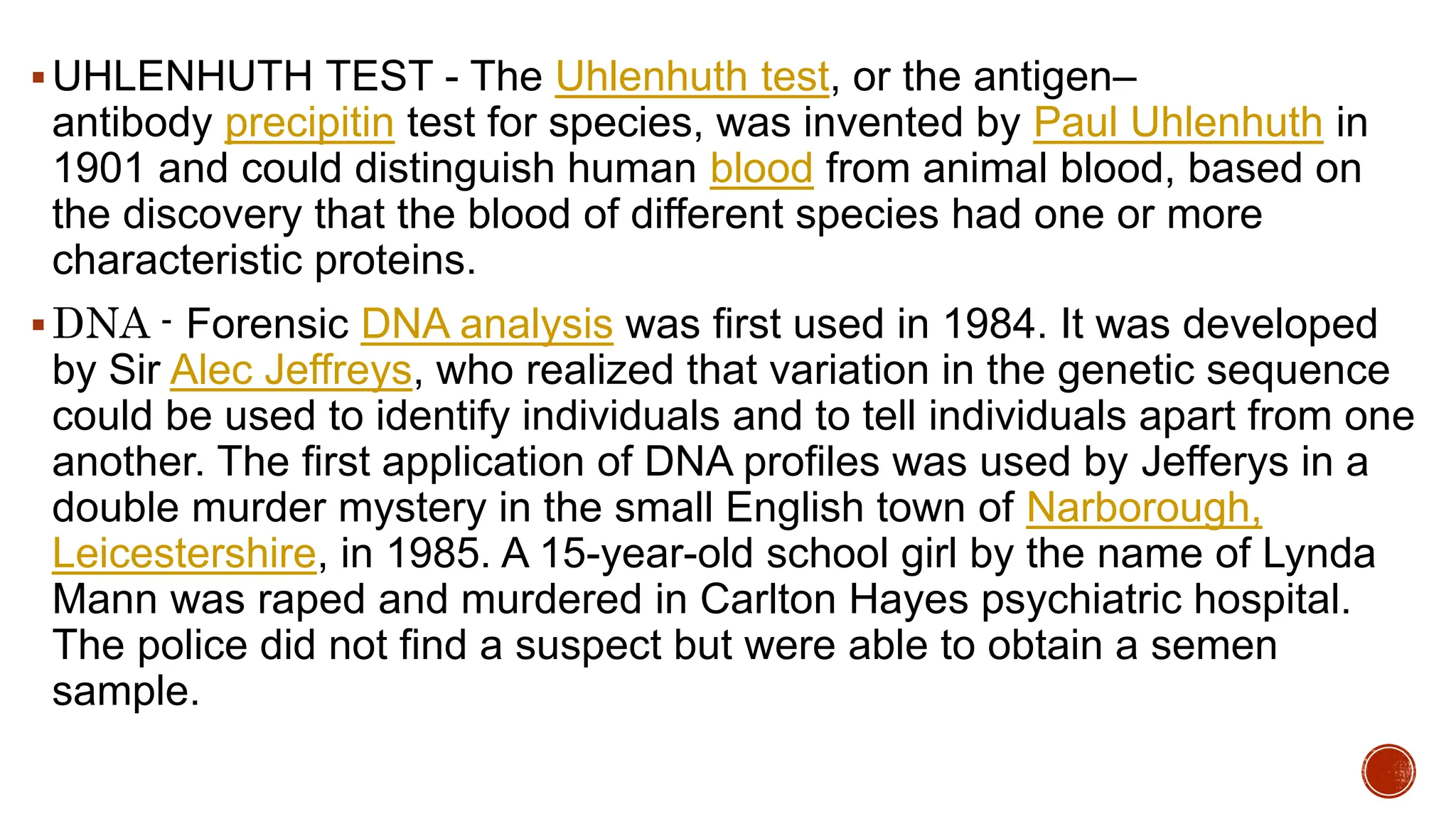 history and development of forensic science | PPTX