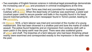 history and development of forensic science | PPTX