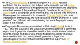 history and development of forensic science | PPTX