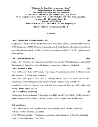 Bcs ii revised syllabus 2022 modified | PDF
