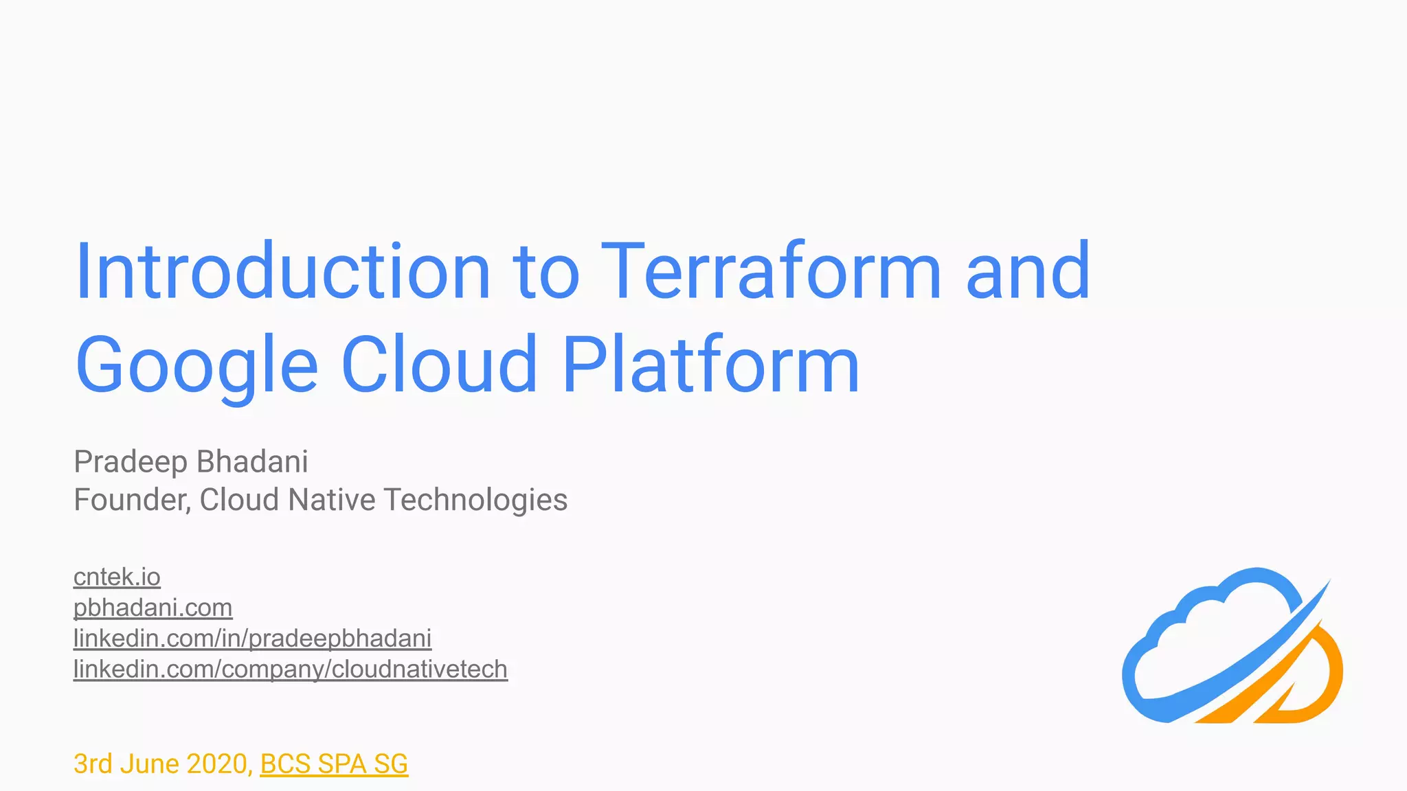 Introduction to Terraform and Google Cloud Platform | PDF