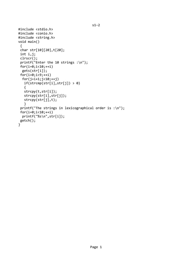Bcsl 033 data and file structures lab s1-2 | PDF Bcsl 033 data and file structures lab s1-2 | PDF
