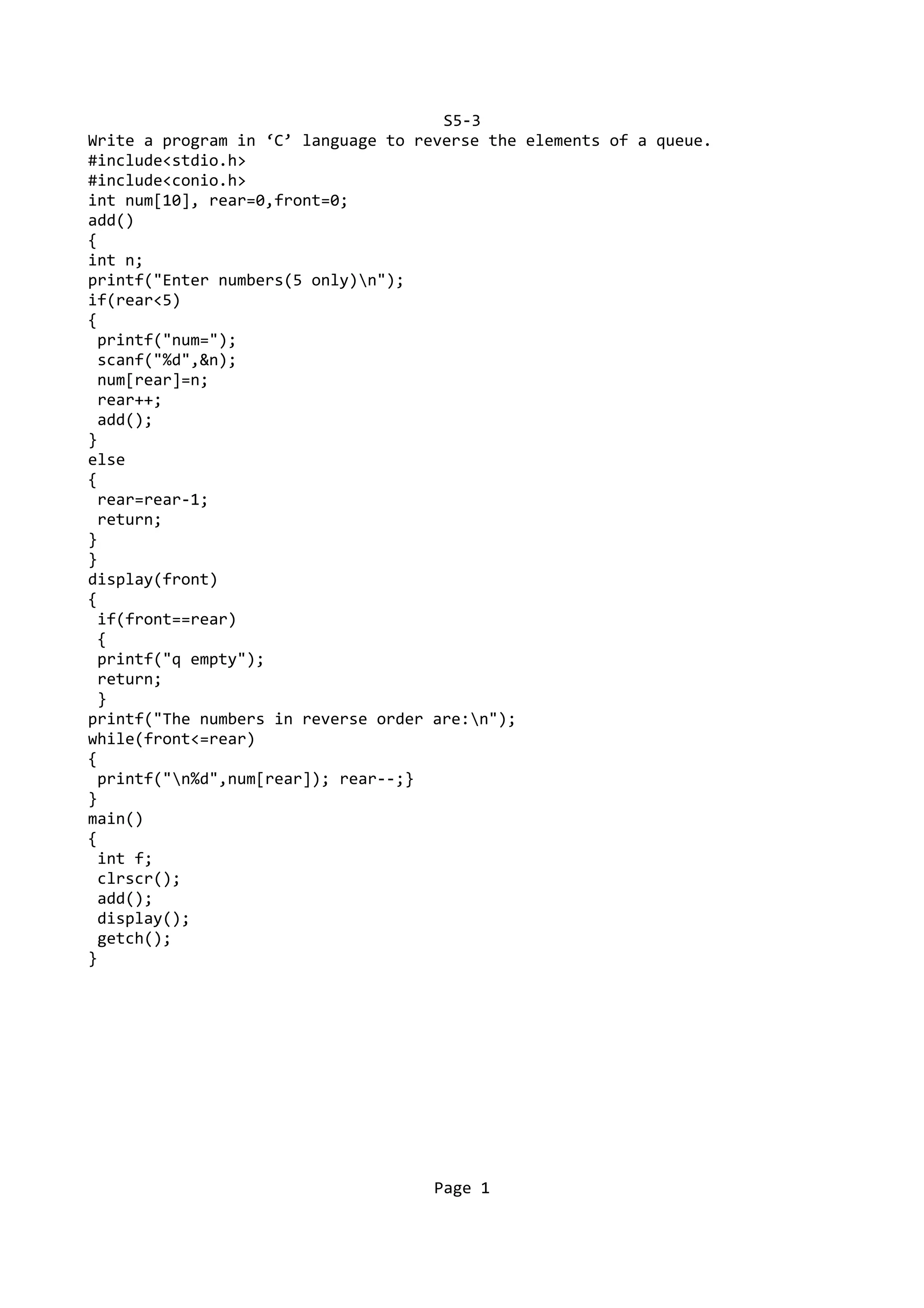 Bcsl 033 data and file structures lab s5-3 | PDF