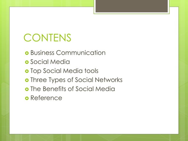 BUSINESS COMMUNICATION THROUGH SOCIAL MEDIA | PPTX