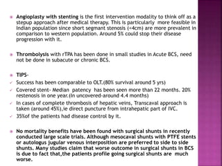 Budd chiari syndrome | PPTX