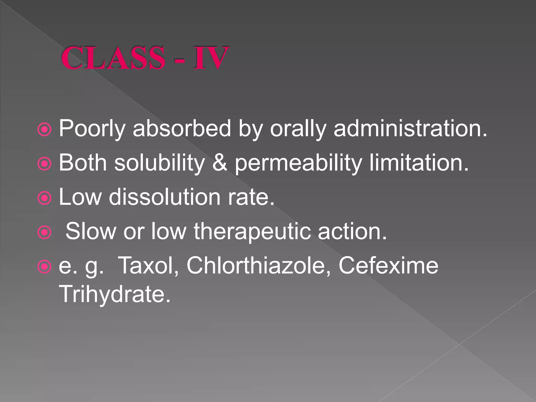 Biopharmaceutical Classification System (BCS) | PPTX