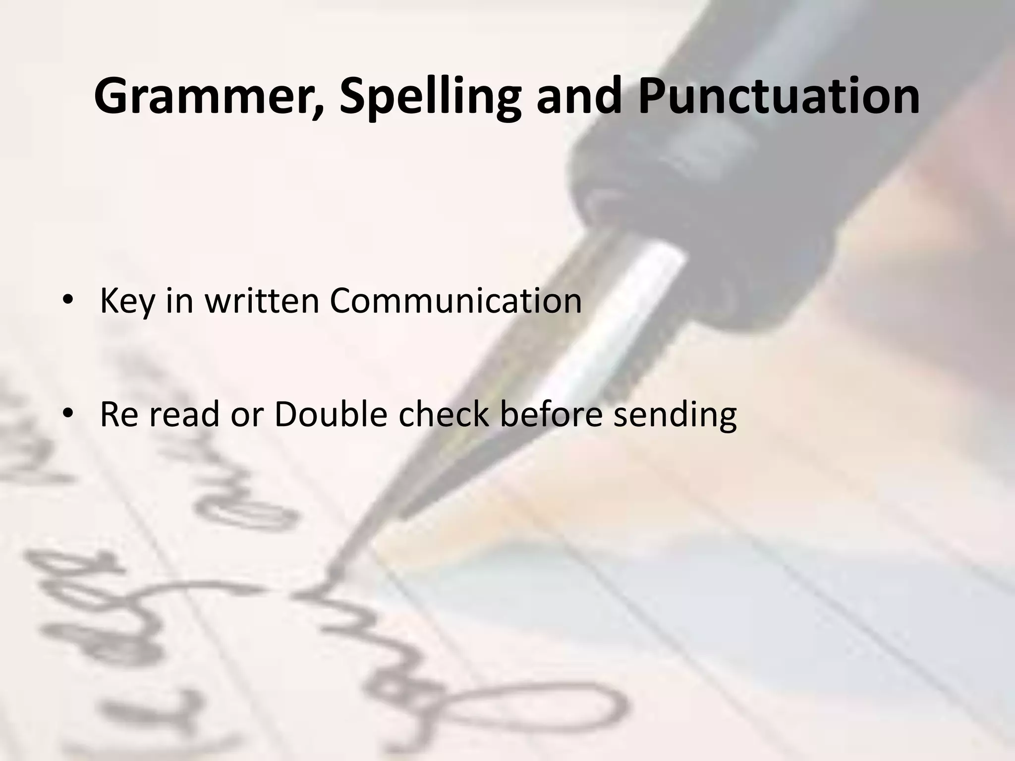 SPEAKING, WRITING AND PRESENTING SKILLS | PPTX