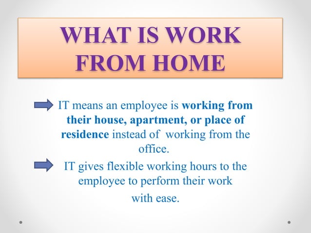 WORK FROM HOME PRESENTATION | PPT