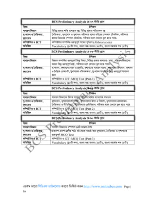 Bcs preliminary analysis 90 days study plan [www.onlinebcs.com] | PDF