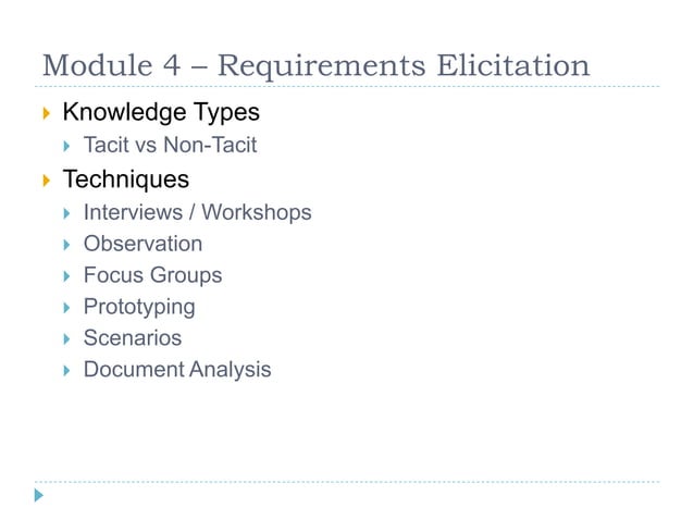 BCS Requirements Engineering Summary | PPTX