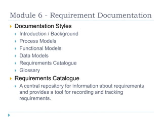 BCS Requirements Engineering Summary | PPTX
