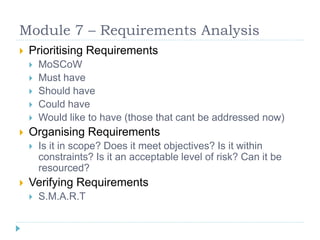 BCS Requirements Engineering Summary | PPTX