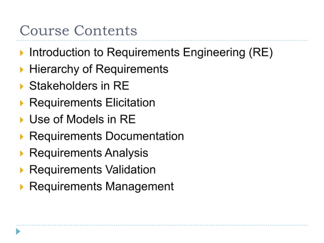 BCS Requirements Engineering Summary | PPTX