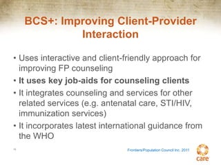 Bcs+ toolkit webex presentation - kg - jan 2013 | PPTX