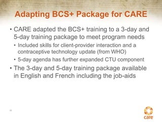 Bcs+ toolkit webex presentation - kg - jan 2013 | PPTX