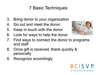 BCSVP Major Donor Fundraising | PPT