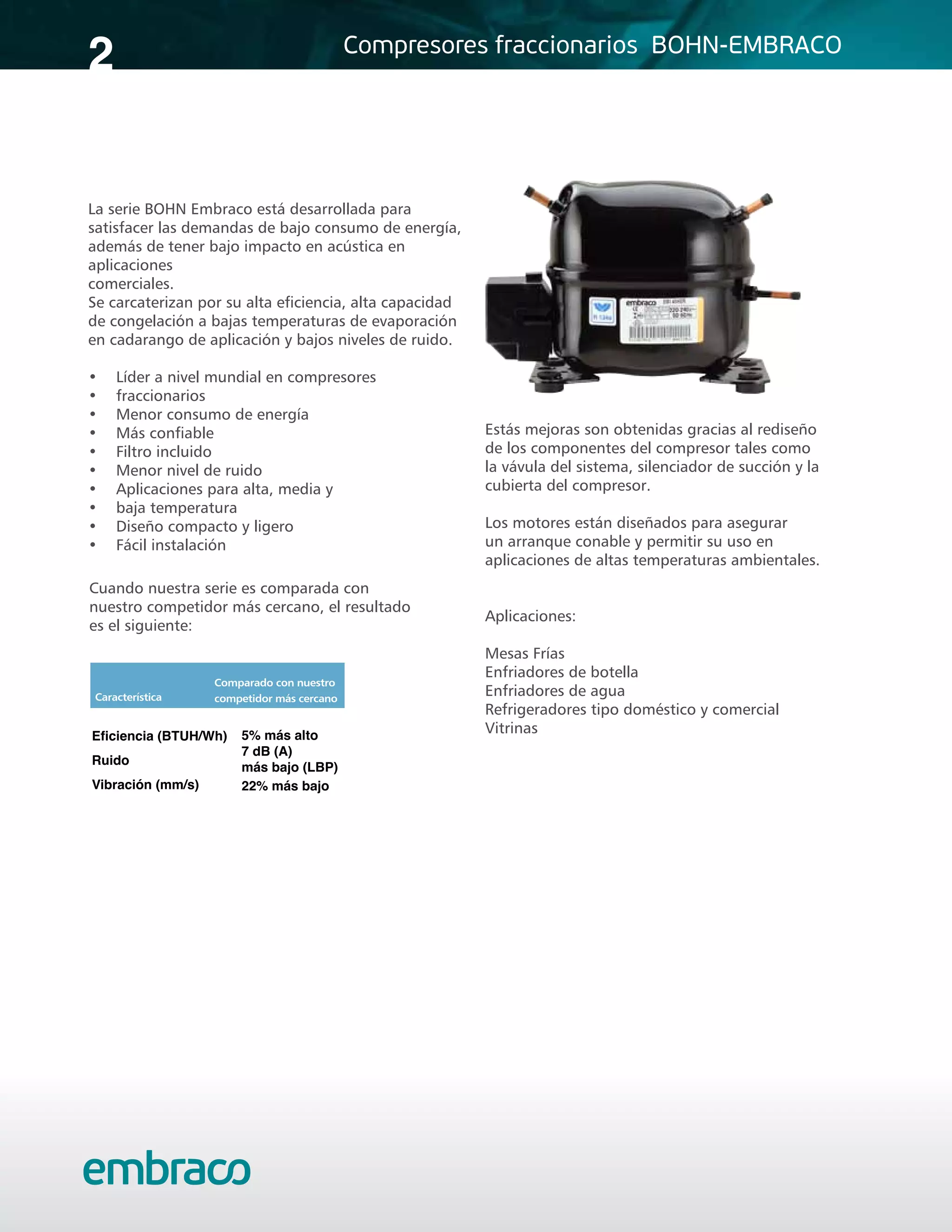 Bct 026-be-01-compresores-fraccionarios-bohn-embraco | PDF | Technology ...