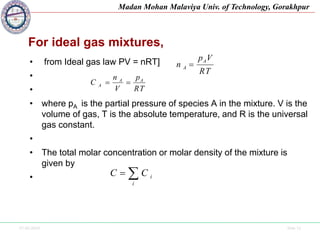 Lecture on mass transfer basics and introduction | PPTX
